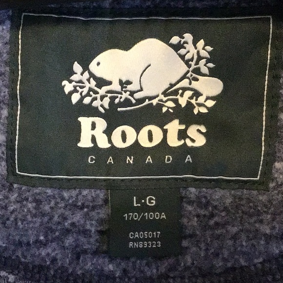 Roots | Sweaters | Mens L Heathered Blue Roots Sweat Cardigan | Poshmark